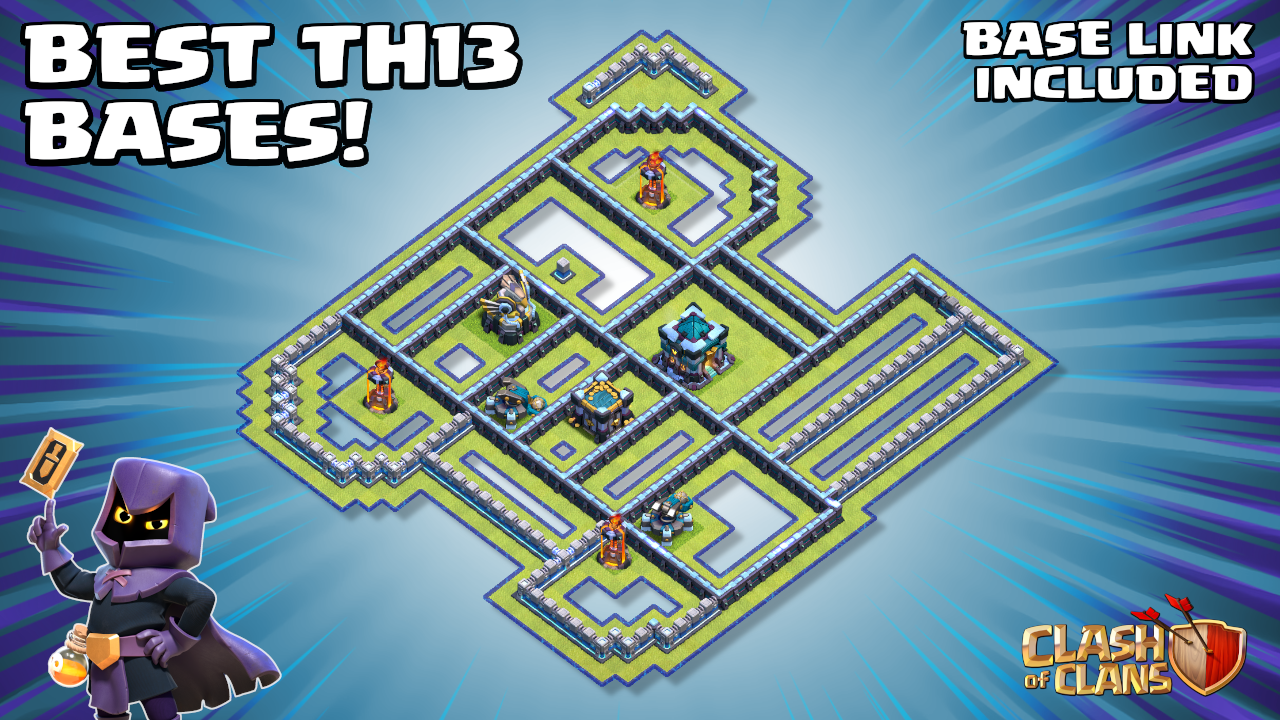 OVERPOWERED Town Hall 13 Base With TH13 Base Link | ANTI 3 STAR | Clash ...