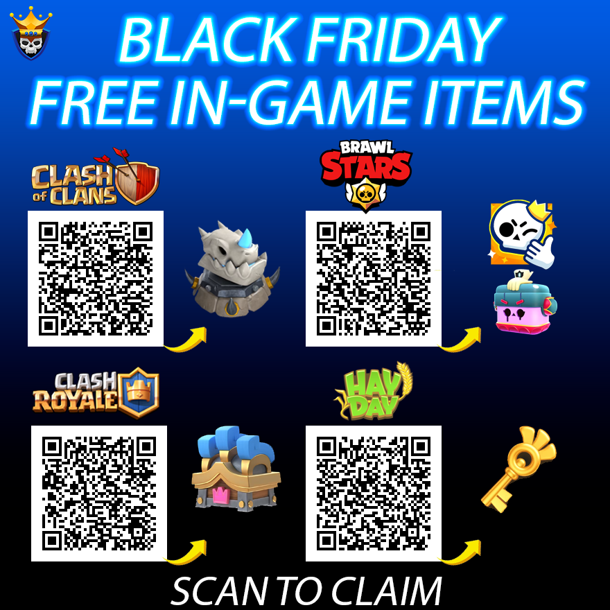 Free Supercell Black Friday In-Game Items – Claim Your Rewards